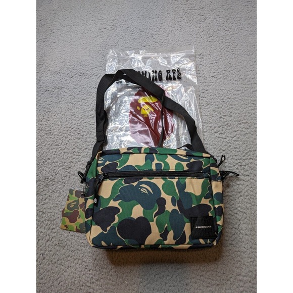 A Bathing Ape | Bags | Bape Camo Shoulder Bag Abcs Crossbody Zip Padded ...